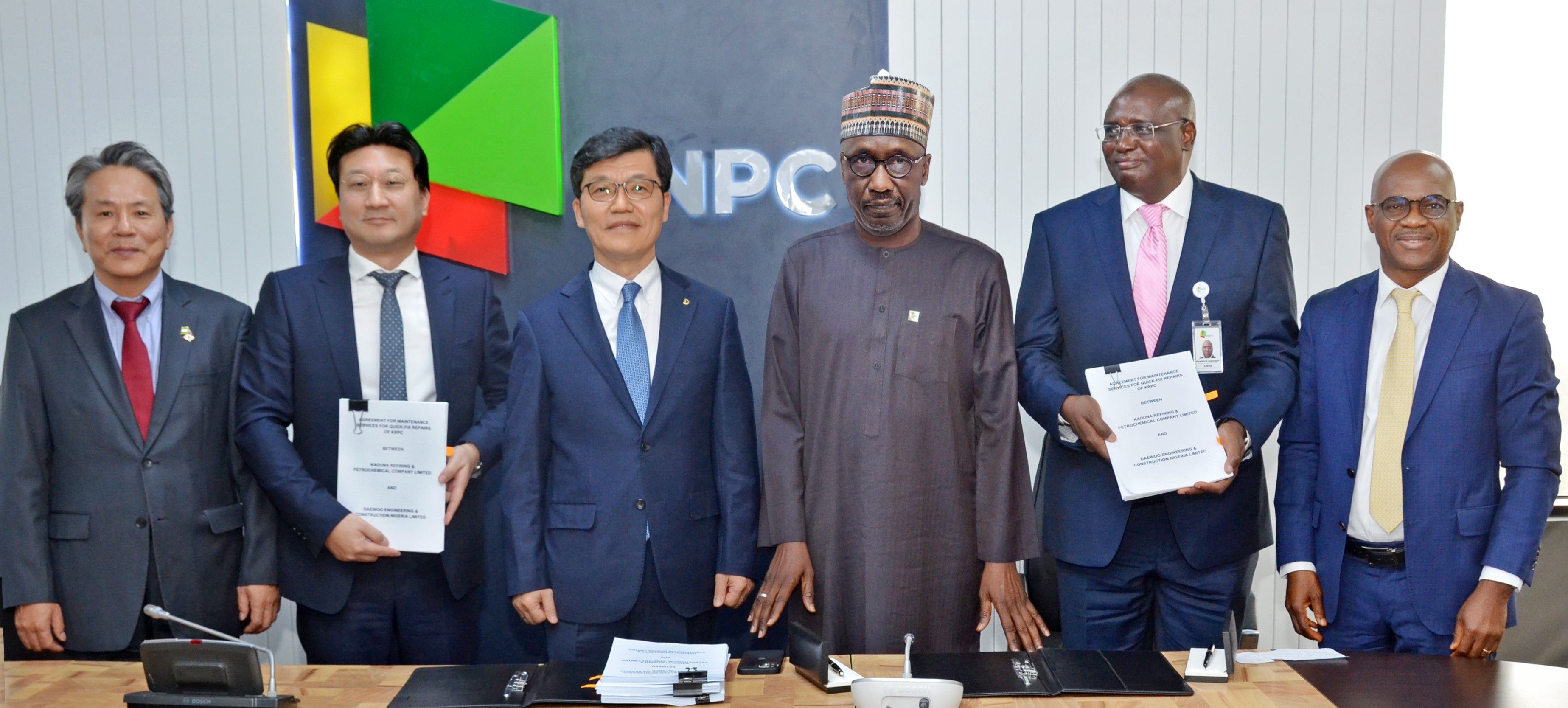 Signing Of KRPC Quick Fix Contract Between NNPC Ltd. And Daewoo