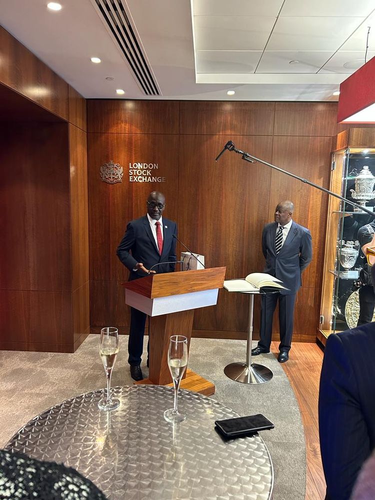 NNPC Ltd.'s GCEO Mele Kyari at NGX exchange Non-Deal Roadshow in London